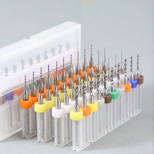 Micro PCB Drill Bits 0.15mm - 2.5mm Tungsten Carbide Precision Twist ...