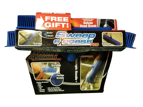 Sweep Express Pro Squeegee Sweep Brush Scrub All in One Cleaning System ...