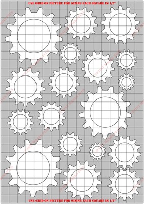 SHS9403W Gears Water Based Vinyl Masking/ Stencil Kit | eBay