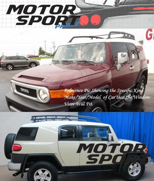 Out Channel Visors Wind Deflector Smoke Tinted For Toyota FJ Cruiser 07 ...