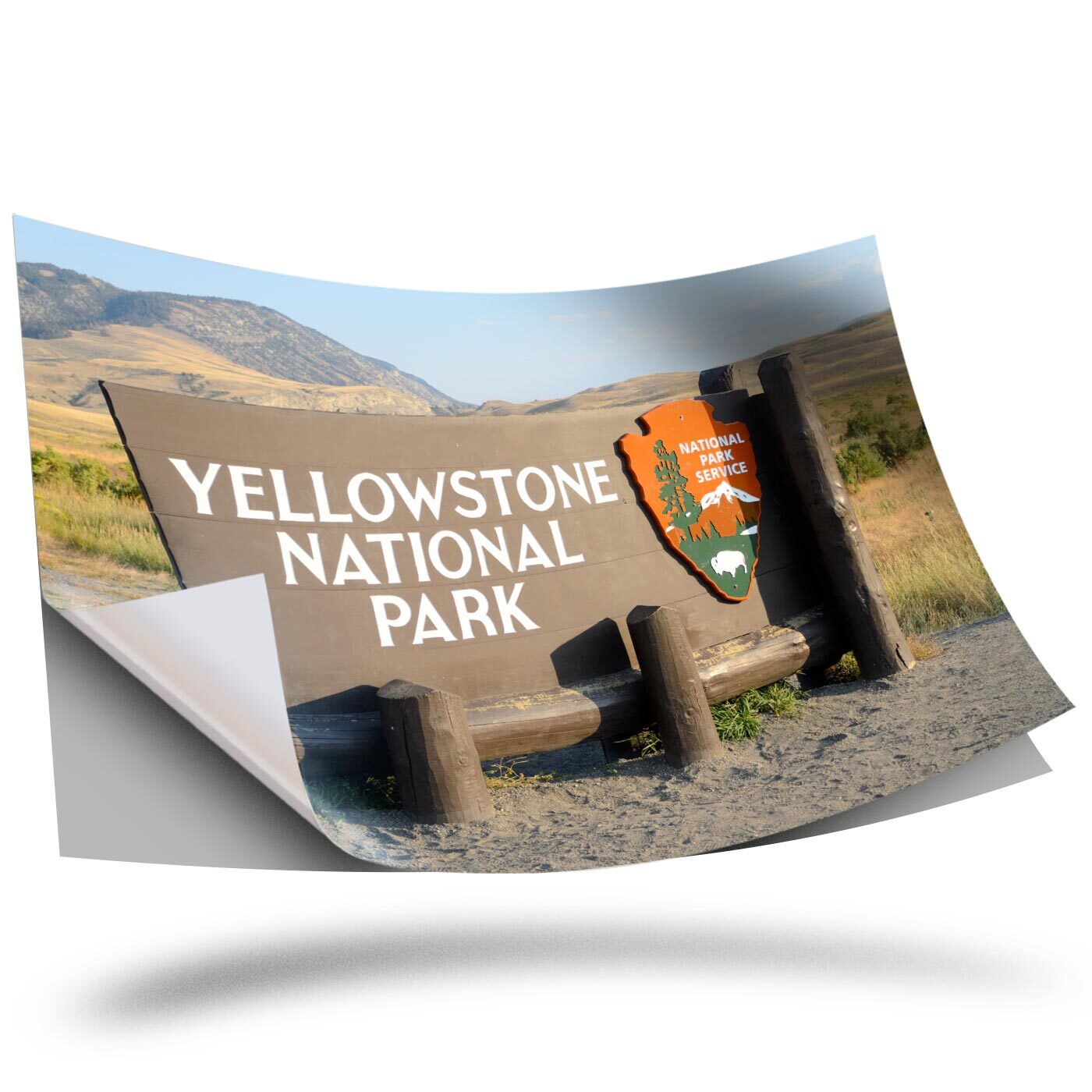 1 x Vinyl Sticker A3 - Yellowstone National Park Sign USA #24462 | eBay