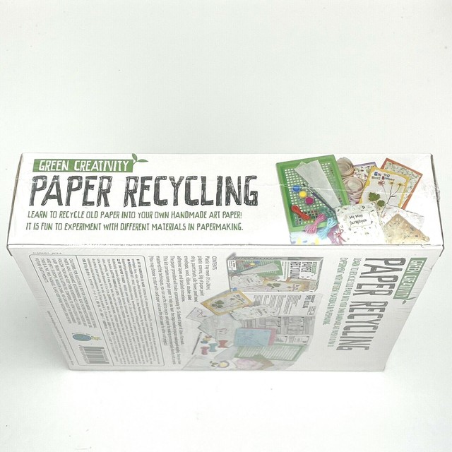 Green Creativity Paper Recycling Craft Kit Age 8 Papermaking Handmade ...
