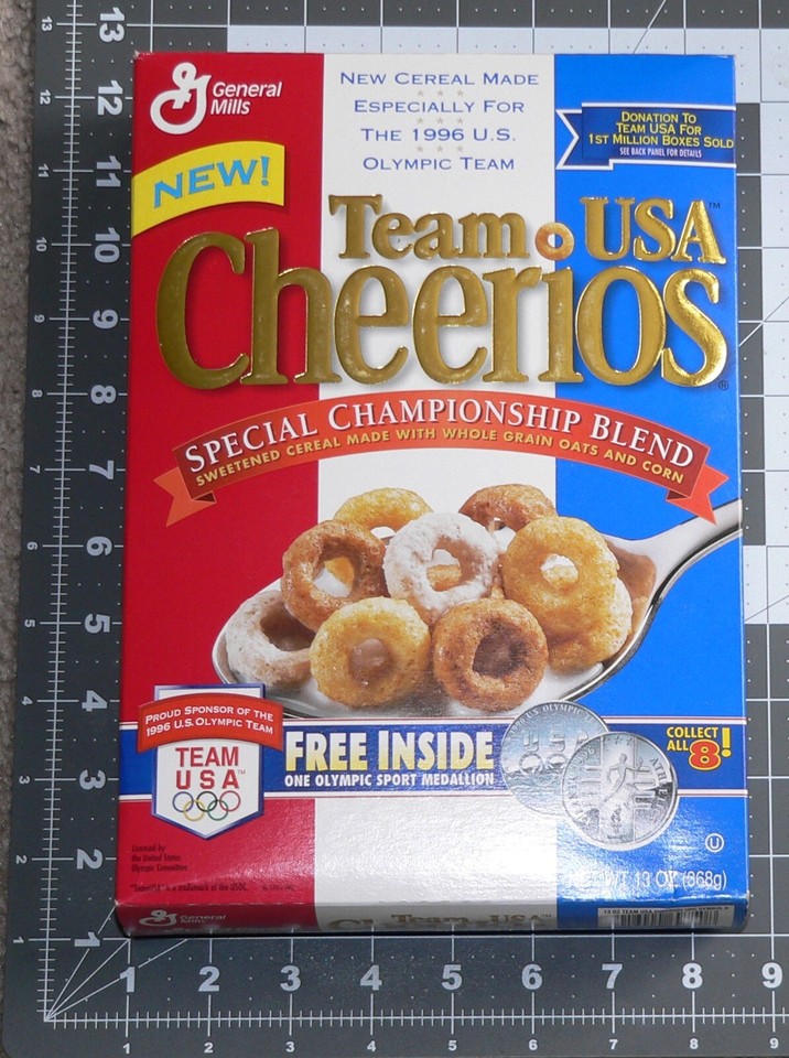 box Cheerios limited edition championship blend cereal Special Team USA ...