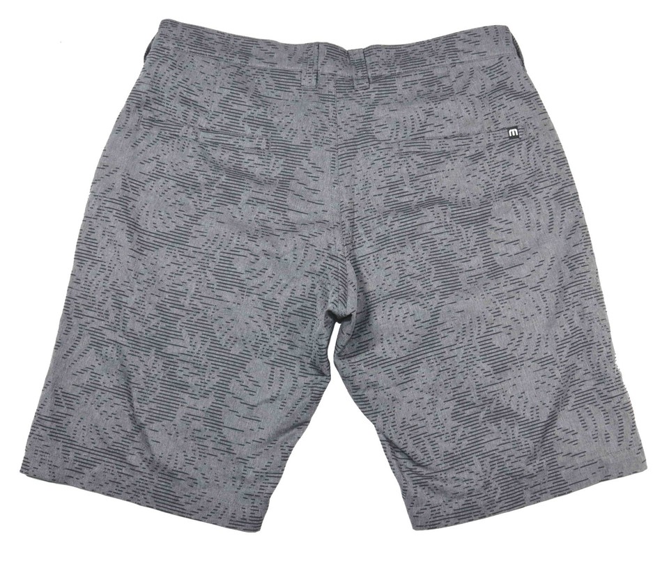 Travis Mathew Go Fish Floral Heather Grey Shorts Style# 1MW209 Mens ...
