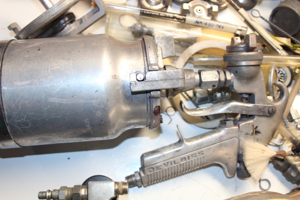 2x DeVilbiss & 1x Binks Model 7 Spray Gun Lot With Accessories MODEL 450 NOZZLES | eBay