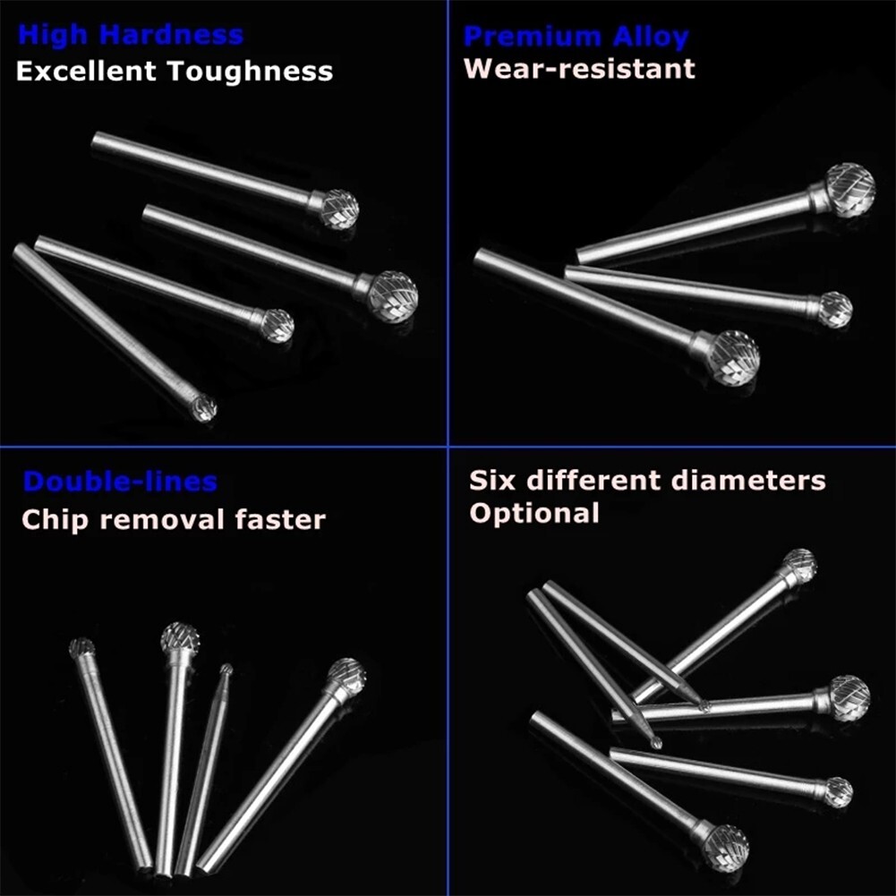 High Quality Rotary Tool Rotary File Tungsten Steel Carbide 6/8/10/12 ...