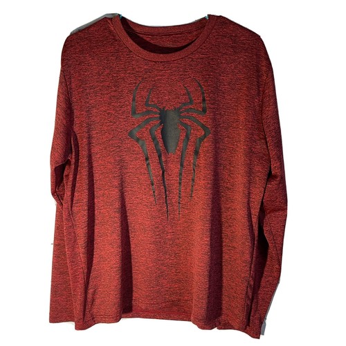 Mens Shirt With Spider Long Sleeve Active Red Large 42-44 (M9) | eBay