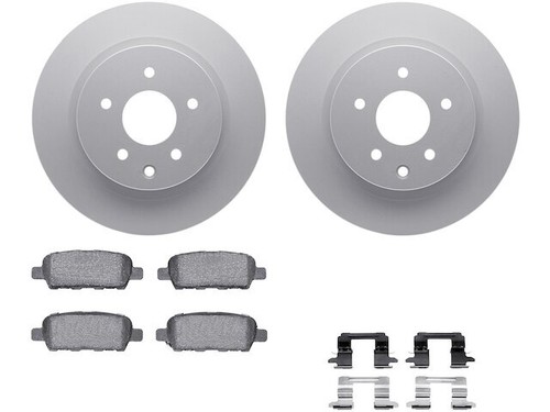 For 2009-2020 Nissan 370Z Brake Pad and Rotor Kit Rear Dynamic Friction ...