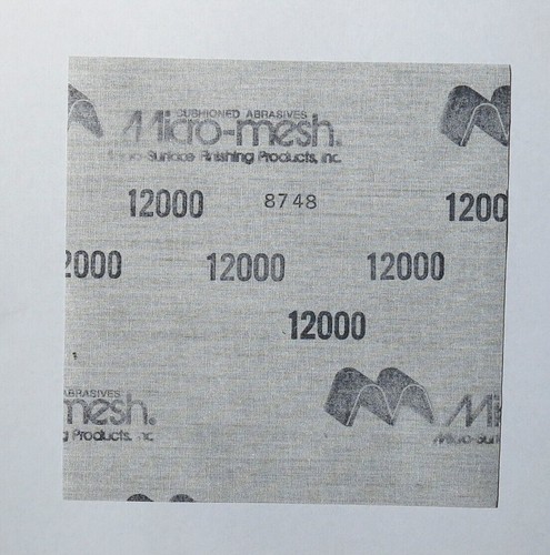 Micro-Mesh Finishing Sheet 1 sheet 6'' x 6" 12000 grit Extra Fine ...