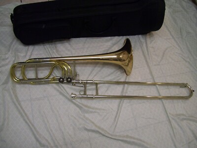 Bass Trombone, Double trigger with case and mouthpiece. New | eBay