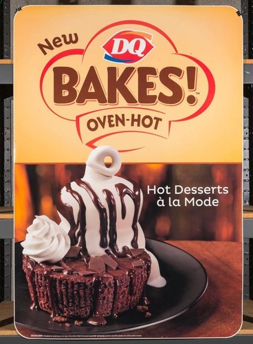 Dairy Queen Promotionnel Fenêtre Autocollant Chaud Desserts Bakes dq2 ...