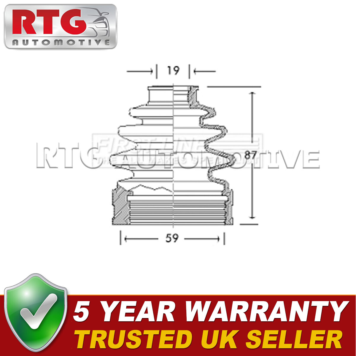 Front Inner CV Joint Boot Set Fits Mazda Demio 1998-2003 1.3 1.5 ...