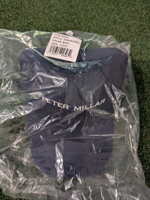 NEW Peter Millar Hat Navy Blue Crown Golf Performance Cotton Cap | eBay