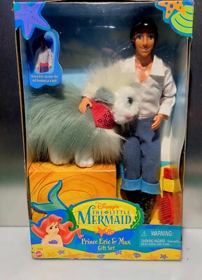 Disney's The Little Mermaid Prince Eric & Max Gift Set 1997 Mattel ...