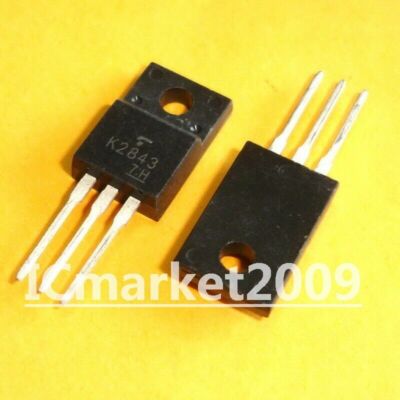 10PCS 2SK2843 TO-220F K2843 N-Channel Mosfet Motor Drive Applications ...