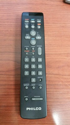 Genuine Philco TV VCR Remote Control VSQS1037 Tested | eBay