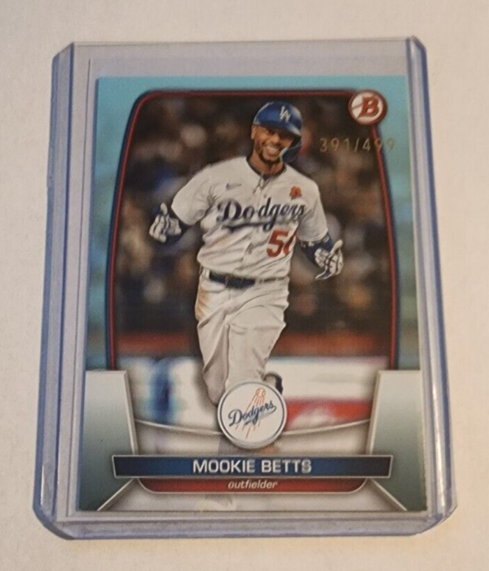 2023 Mookie Betts Bowman Blue /499! MVP CANDIDATE! HOT SEASON!! COLOR ...