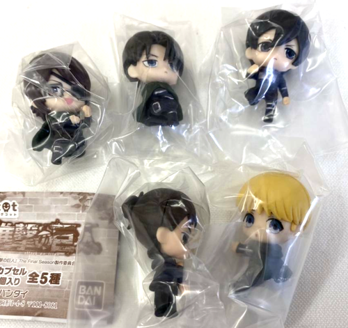 Attack On Titan Hugcot Mini Mascot Figure Eren Mikasa Armin Hans Levi ...
