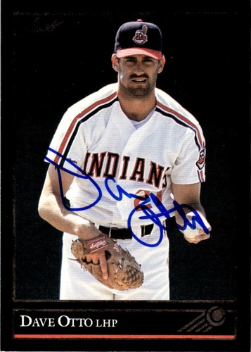 1992 Leaf Black Gold Baseball Dave Otto Auto Cleveland Indians #218 ...