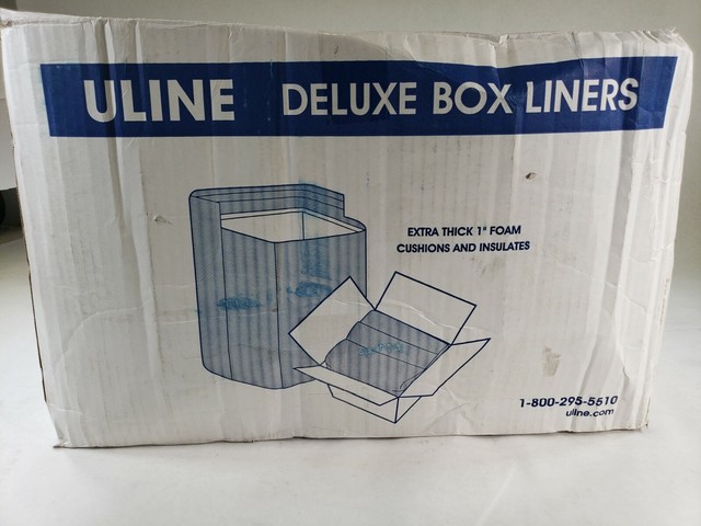 (Case Of 20) Uline S-20419 Deluxe Box Liners 1 Inch Thick Foam 12 for ...