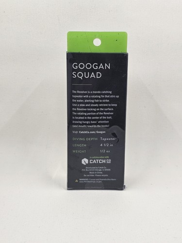 Googan Squad Revolver | Topwater Bait | Silver Flash 4.5" | 1/2 oz | eBay