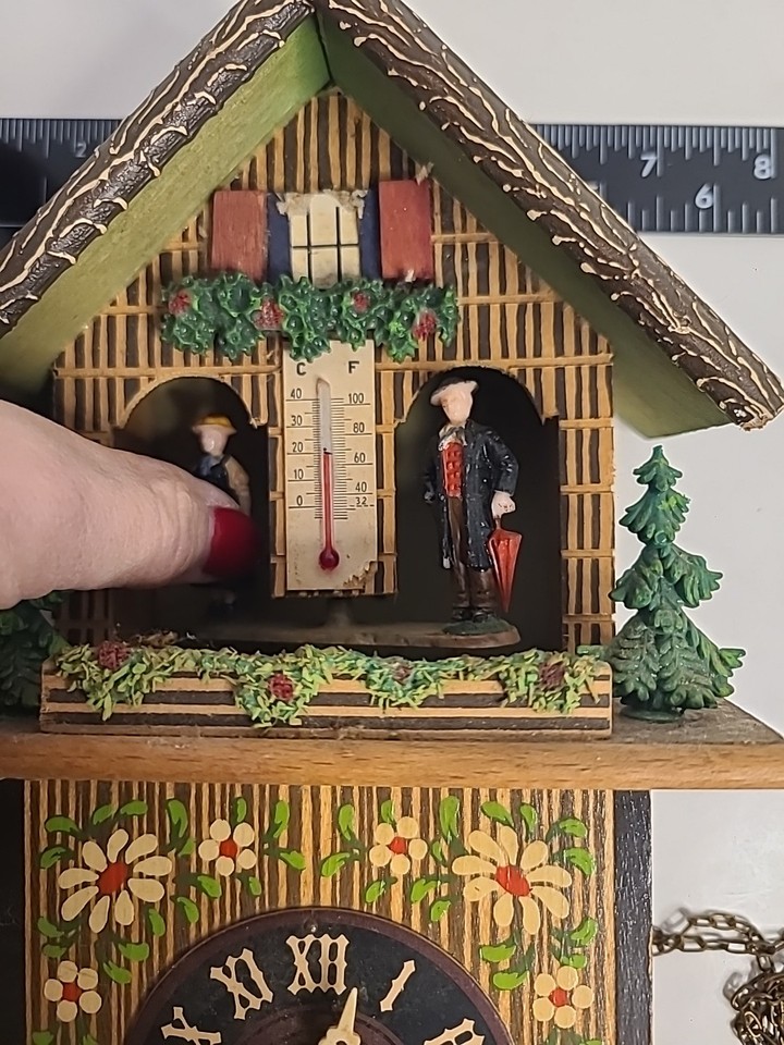 Toggili Weather Station Cuckoo Clock West Germany Parts Repair ...