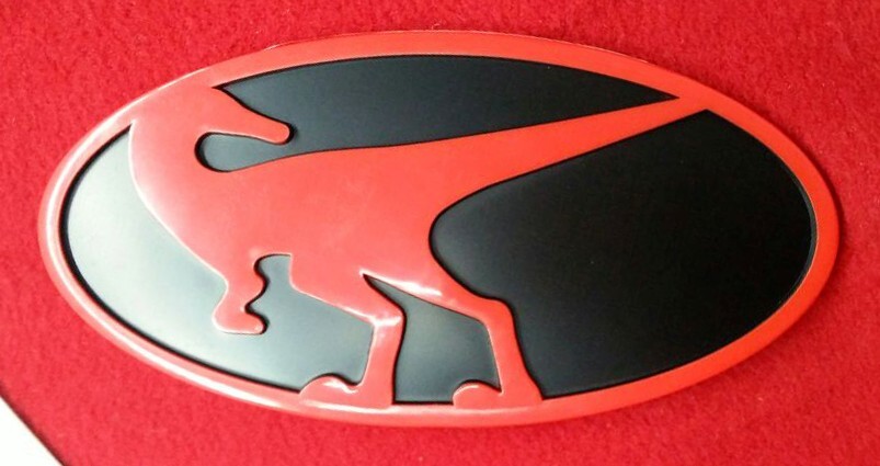 Red Raptor Front Emblem for 2019 & 2020 Hyundai Veloster Turbo ...