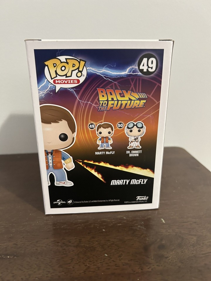 Funko Pop Marty Mcfly #49 Plutonium LE 3000 Plastic Empire W/ Pop Armor ...