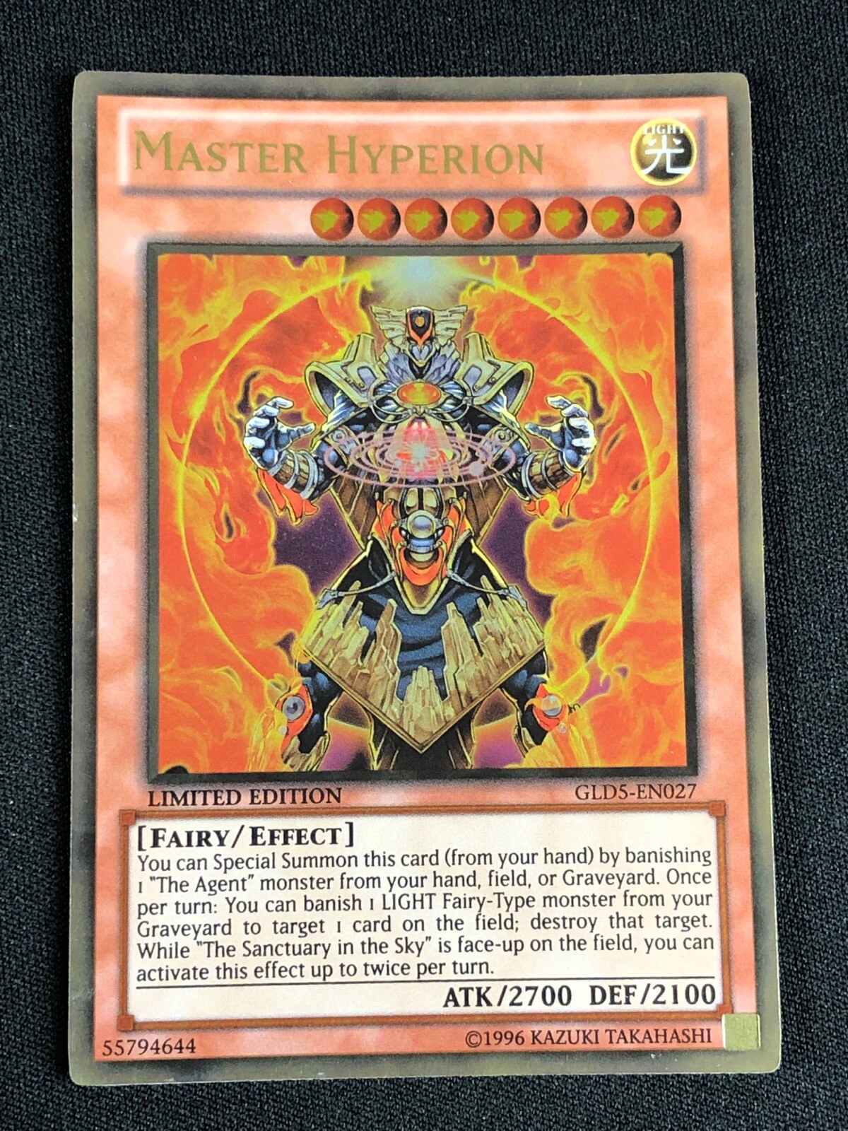 YUGIOH MASTER HYPERION GLD5-EN027 GOLD PLAY/WEAR | eBay
