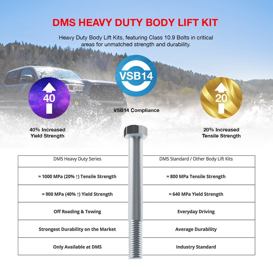 2" Body Lift Kit for Nissan Frontier Navara D22 Crew Cab LIFTS FRONT ...