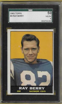 1961 Topps Ray Berry Colts SGC 4 | eBay