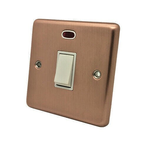 Brushed Matt Satin Copper Plug Sockets Light Switches Dimmers - Whole ...