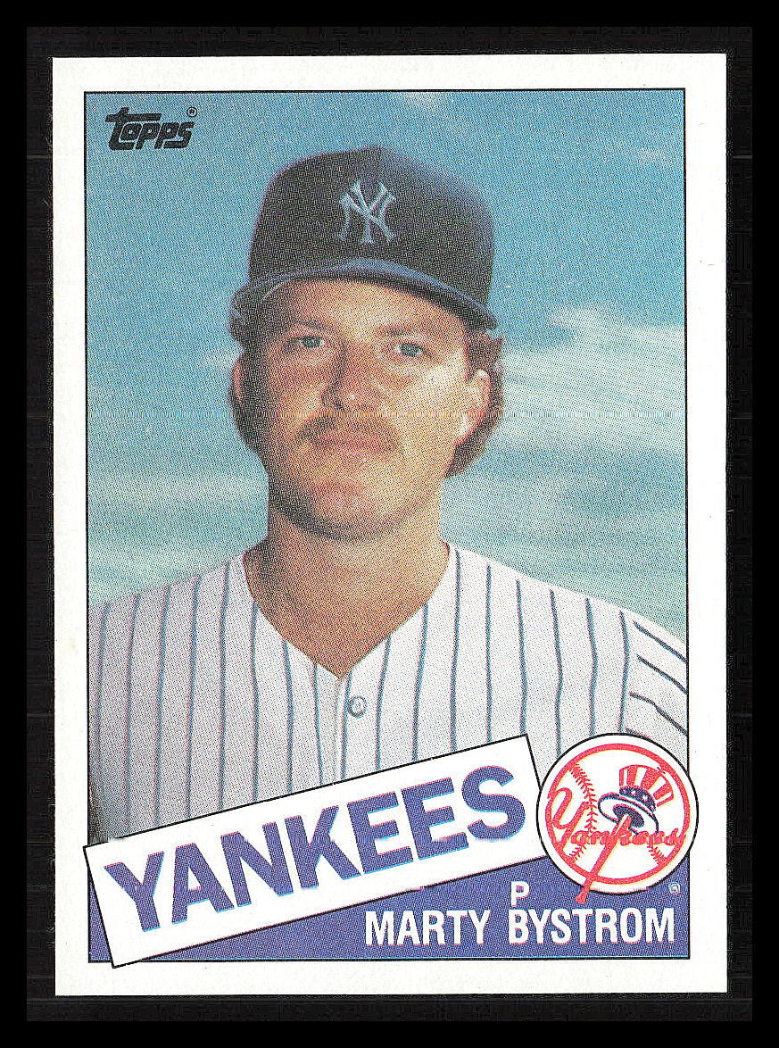 Marty Bystrom 1985 Topps #284 New York Yankees | eBay