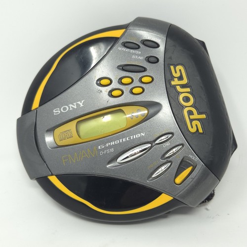 Sony Sport Walkman D-FS18 G-Protection Weather Resistant FM/AM Radio CD ...