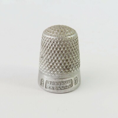 Vintage Stratnoid Metal Aluminium Thimble, Size 5/7, England | eBay ...