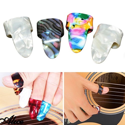 Sheath Plastic Plectrums Guitar Picks Celluloid Fingerpicks Thumb ...