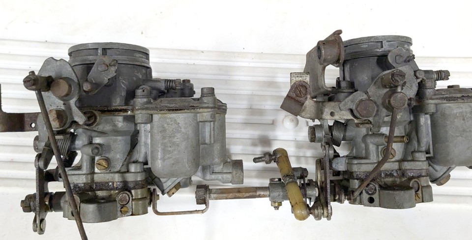 OEM Original Zenith Twin Carburetors + Air Filters From Sunbeam Alpine ...