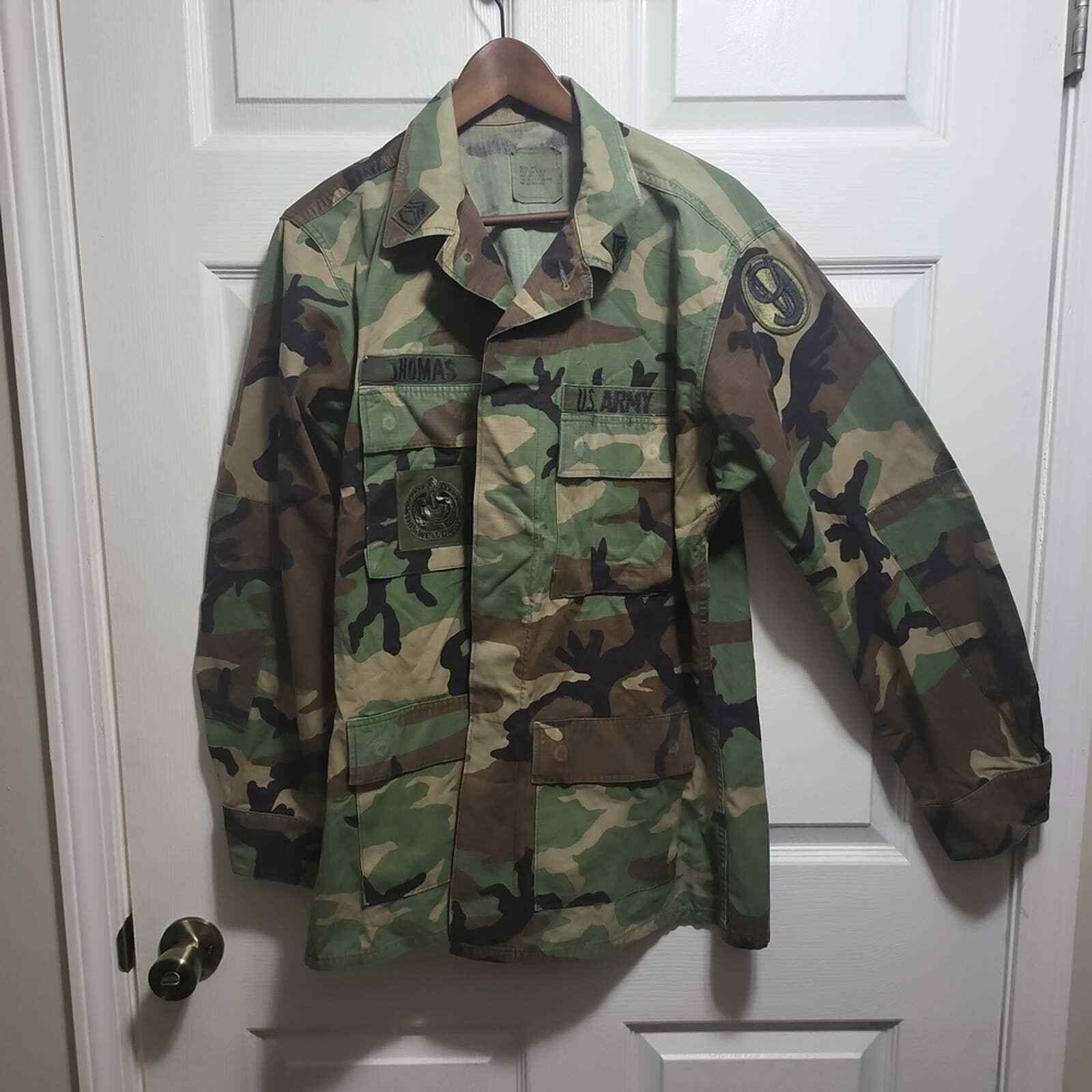 Vintage Army BDU Jacket with Original Patches #038 - Gem