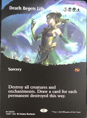 Death Begets Life (Borderless)- 354 - NM - Tarkir: Dragonstorm - MTG | eBay