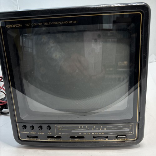 Rare Vintage 10” Audiovox AVT-900 Portable Color TV Retro Gaming ...