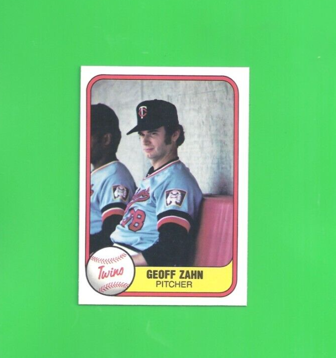 MLB 1981 Fleer GEOFF ZAHN #564 Minnesota Twins | eBay