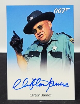 CLIFTON JAMES Signed 2011 Mission Logs James Bond Card Live and Let Die | eBay
