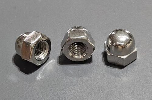 Acorn Cap Nuts Stainless Steel 5/16" 18 TPI Brand New Set of (3) Three ...