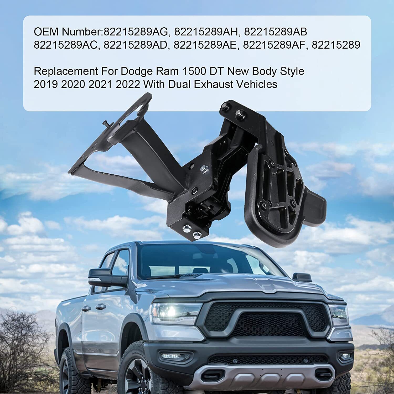 Rear Bed Step for 2019-2022 Ram 1500 DT Dual Exhaust Vehicles ...