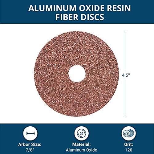 41/2" Aluminum Oxide Resin Fiber Grinding And Sanding Discs For Metals ...