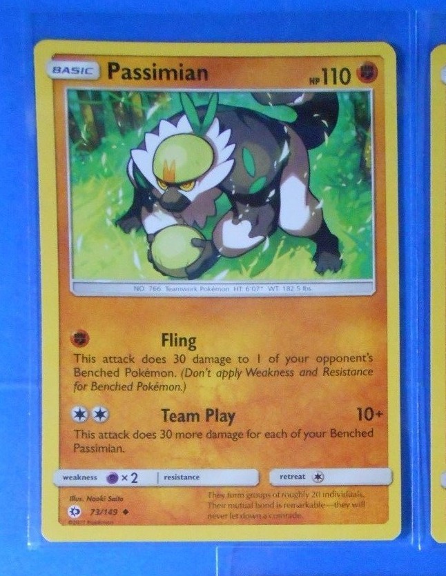 4x Passimian 73/149 Pokemon card Sun & Moon uncommon NM | eBay