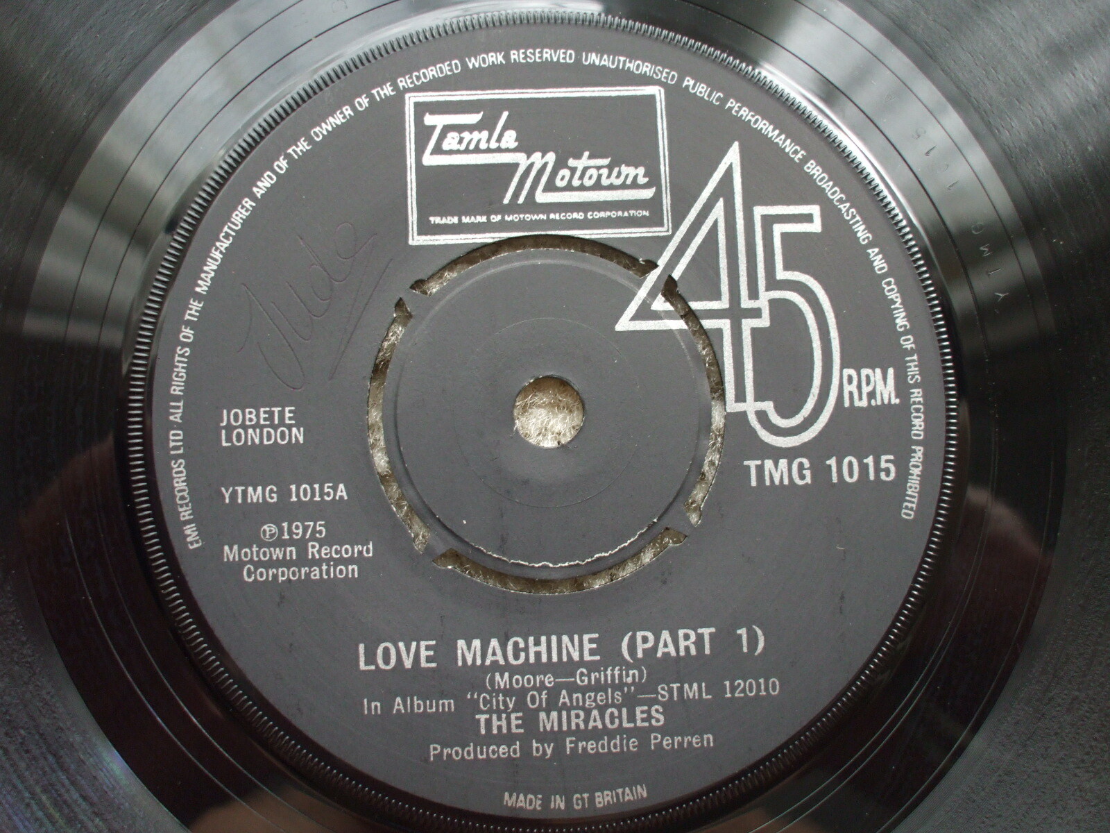 The Miracles - Love Machine Pt 1 + Pt 2 45 TMG 1015 EXCELLENT - | eBay