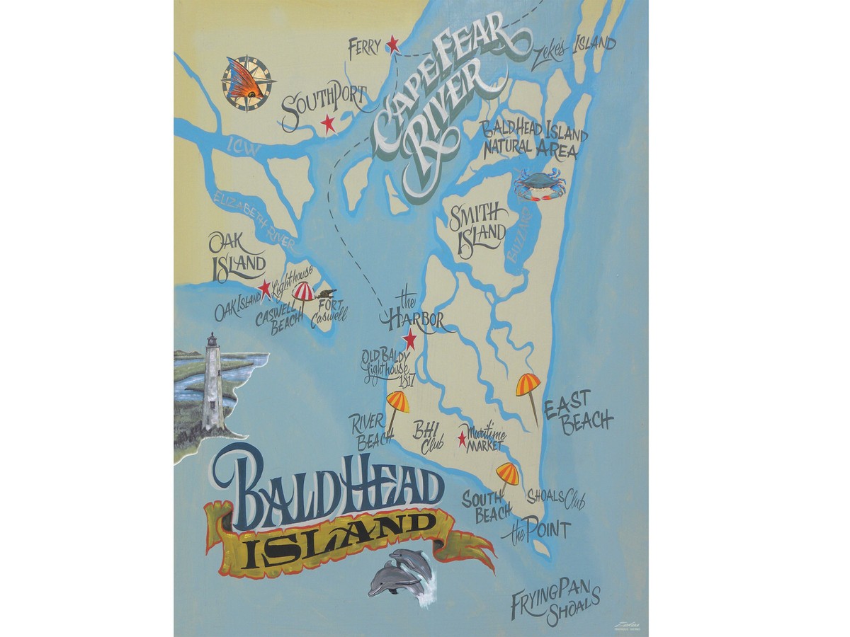 Oak Island North Carolina Map