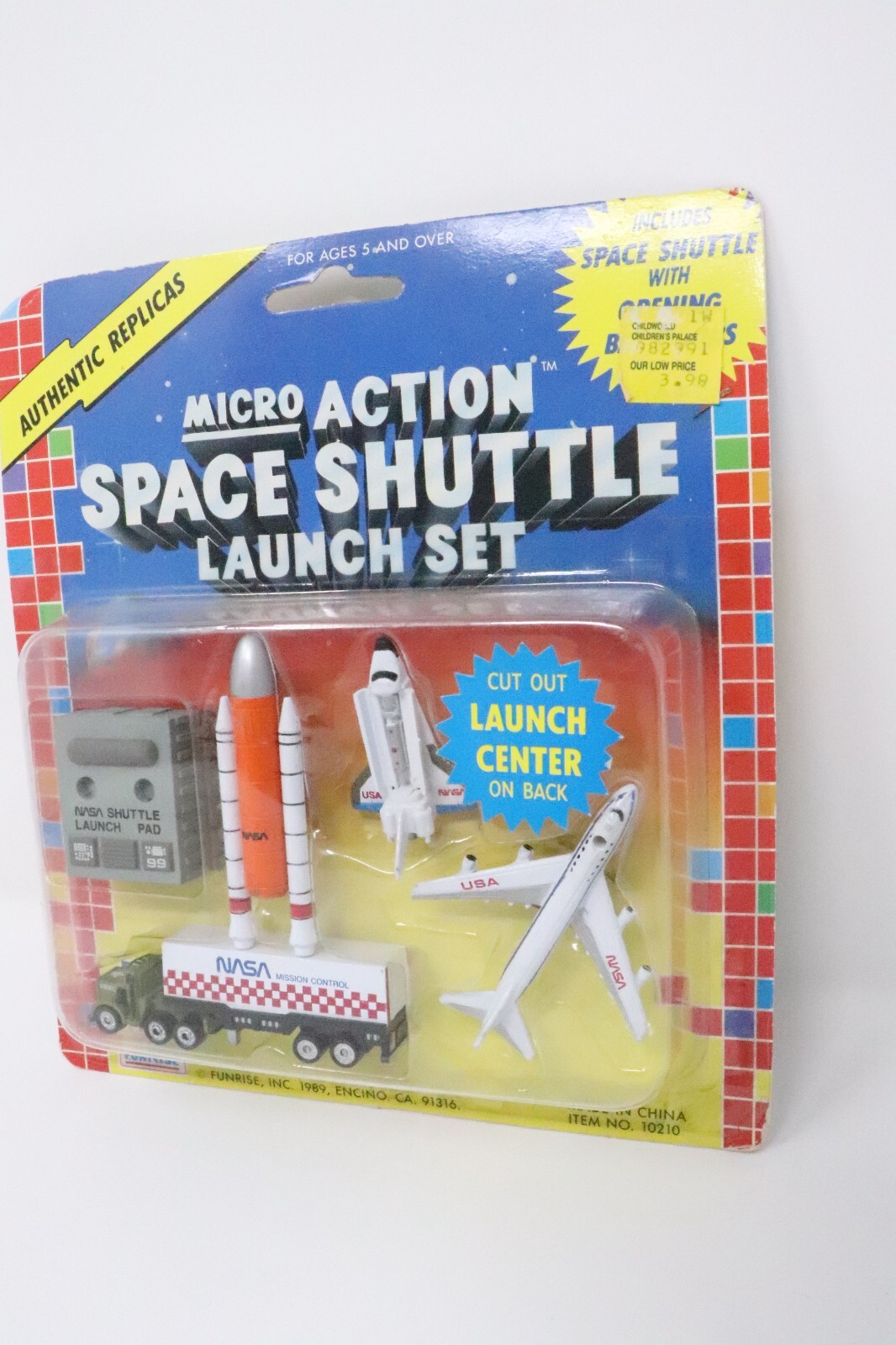 RARE 1989 FUNRISE MICRO ACTION SPACE SHUTTLE LAUNCH SET W/ LAUNCH PAD ...
