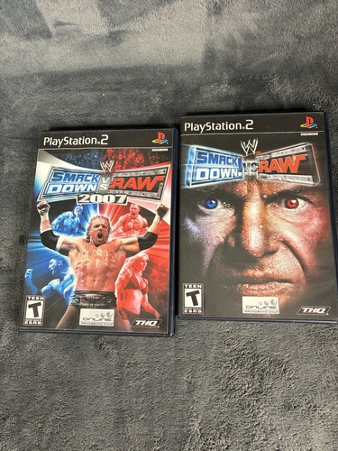 WWE SmackDown Vs Raw : 2 Game Set PS2 CIB Complete Nice | eBay